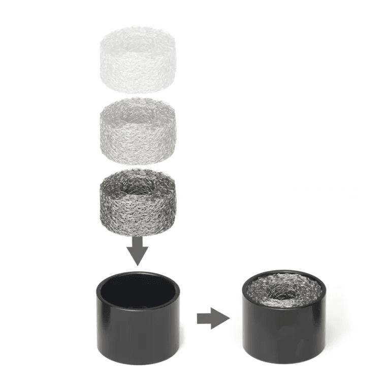 Upgraded Fuel Filter 1.5”OD 7.5”L Aluminum Solvent Trap Kit with Metal ...